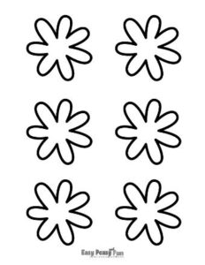 Free Printable Flower Templates (Outlines for Crafts) - Easy Peasy and Fun