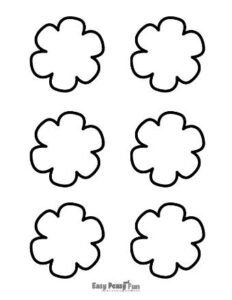 Free Printable Flower Templates (Outlines for Crafts) - Easy Peasy and Fun