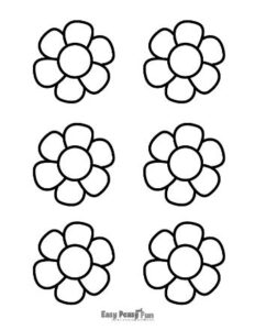 Free Printable Flower Templates (Outlines for Crafts) - Easy Peasy and Fun