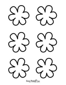 Free Printable Flower Templates (Outlines for Crafts) - Easy Peasy and Fun
