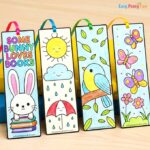 Free Printable Spring Bookmarks to Color - Easy Peasy and Fun