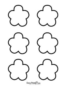 Free Printable Flower Templates (Outlines for Crafts) - Easy Peasy and Fun