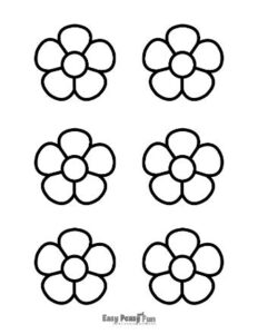 Free Printable Flower Templates (Outlines for Crafts) - Easy Peasy and Fun