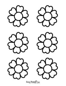 Free Printable Flower Templates (Outlines for Crafts) - Easy Peasy and Fun