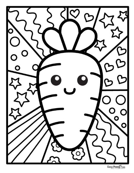 Free Printable Easter Pop Art Coloring Pages - Easy Peasy and Fun