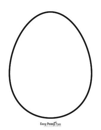 Free Printable Easter Egg Templates (Outlines for Crafts) - Easy Peasy ...