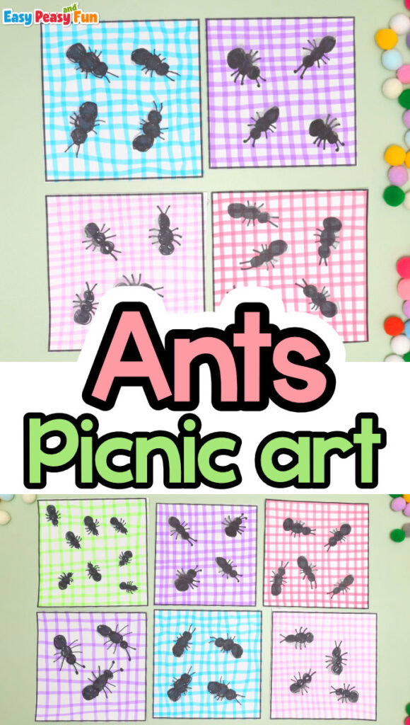 Picnic Ants Art Project - Easy Peasy and Fun
