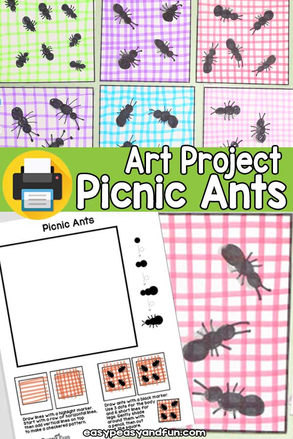 Picnic Ants Art Project - Easy Peasy and Fun