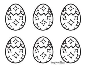 Free Printable Easter Egg Templates (Outlines for Crafts) - Easy Peasy ...