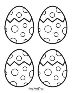 Free Printable Easter Egg Templates (Outlines for Crafts) - Easy Peasy ...