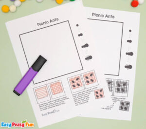 Picnic Ants Art Project - Easy Peasy and Fun