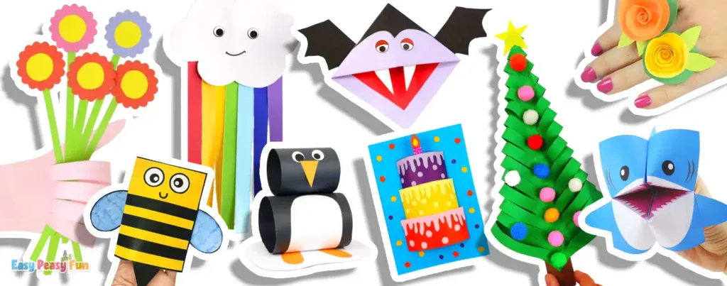 100+ Easy Paper Crafts for Kids (Simple & Fun Ideas!) - Easy Peasy and Fun