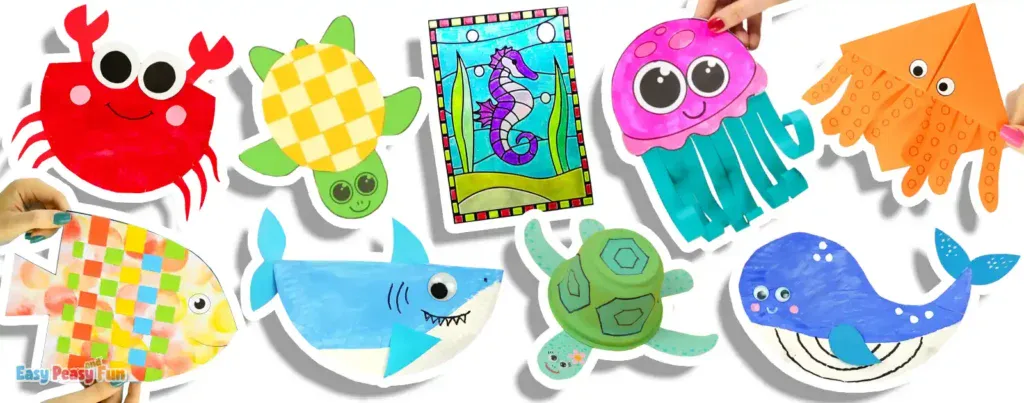 Ocean Animal Crafts - Dive Into a Sea of Easy Craft Ideas for Kids ...